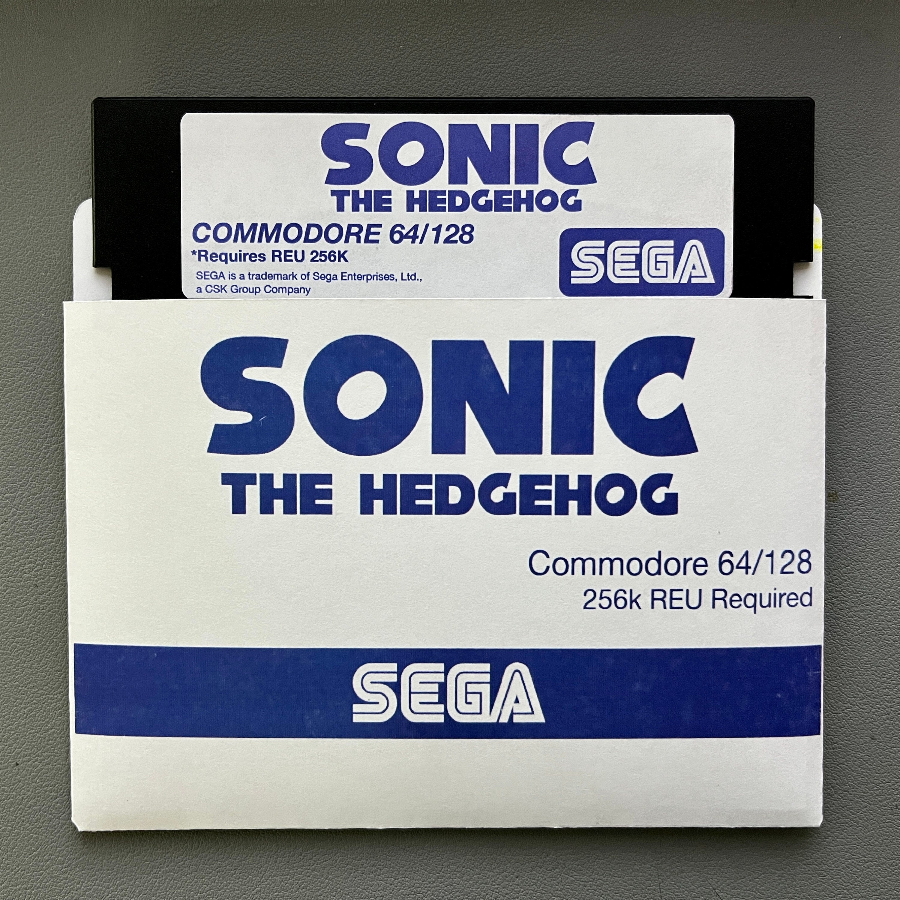 Sonic the Hedgehog Commodore C64 / C128 Floppy Disk Label & - Etsy