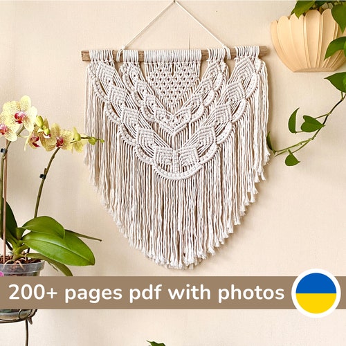 Macrame Pattern PDF Tutorial Instant Download DIY Macrame Wall - Etsy