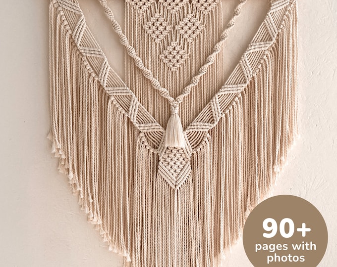 Macrame Pattern PDF Tutorial Instant Download DIY Macrame Wall Hanging ...