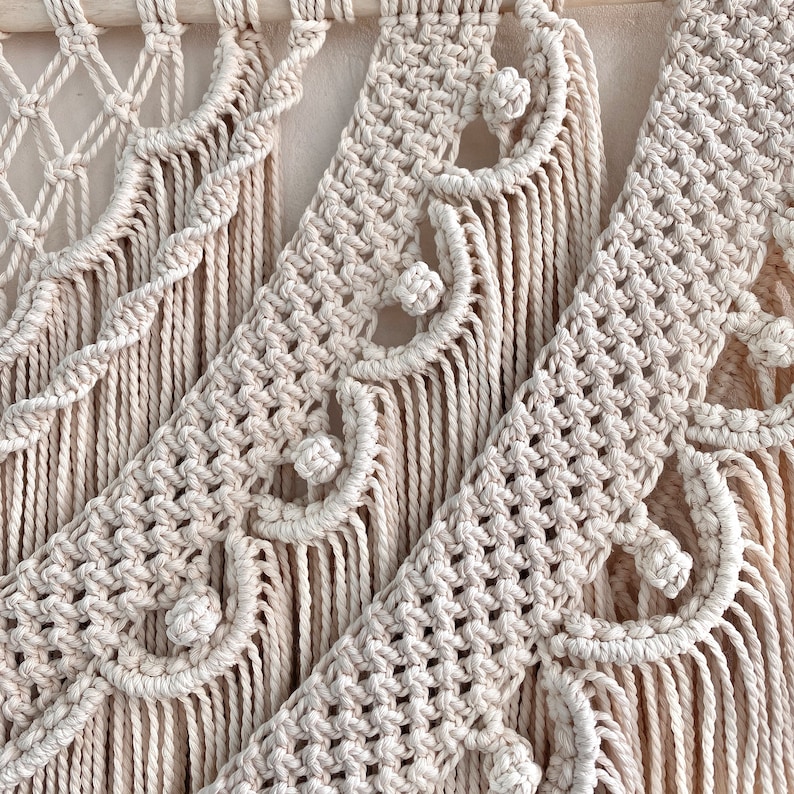 Large Macrame Wall Hanging Pattern PDF, Easy Macrame Tutorial for ...
