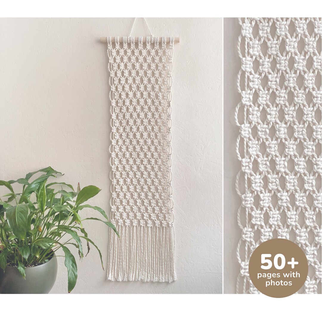 Macrame Wall Hanging Pattern PDF Detailed Step by Step - Etsy