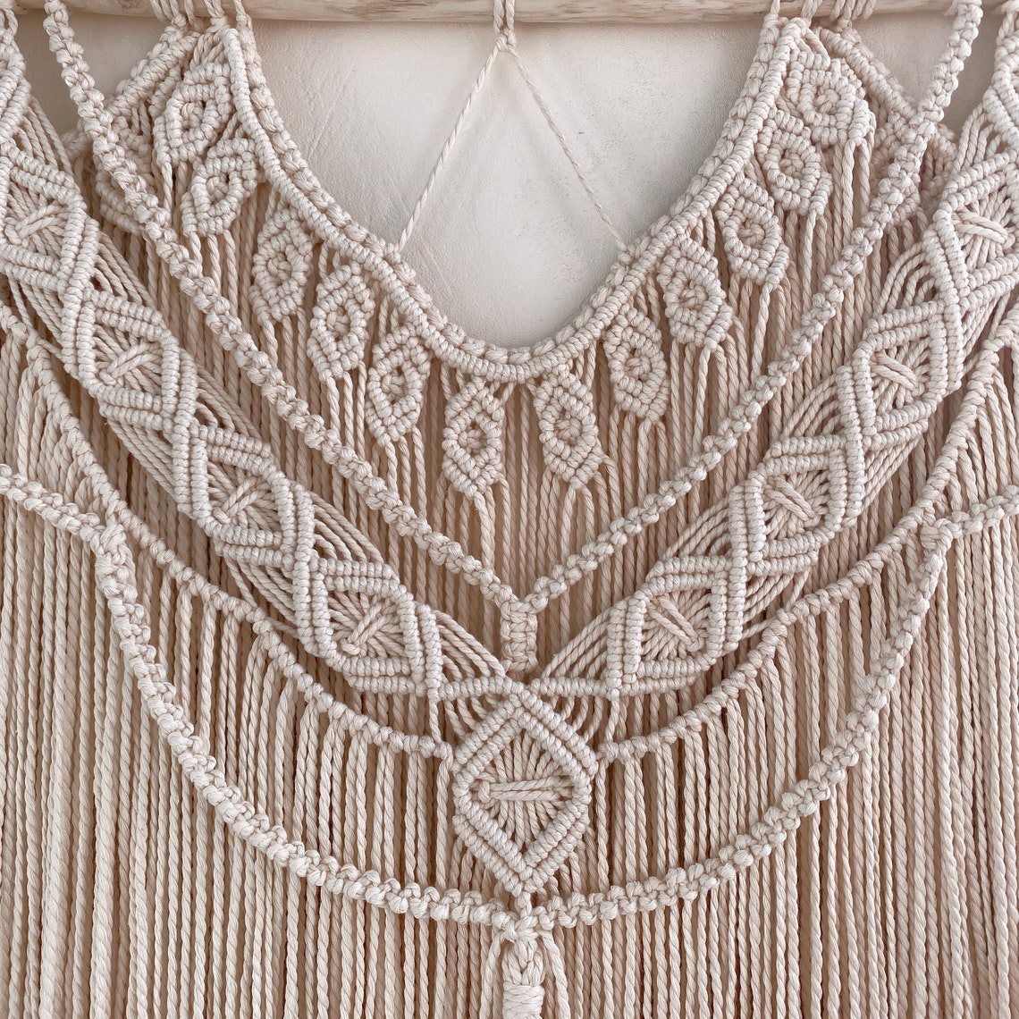 Large Macrame Wall Hanging Pattern PDF Detailed Step by Step - Etsy