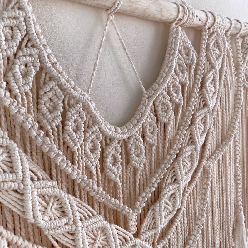 Large Macrame Wall Hanging Pattern PDF Detailed Step by Step - Etsy