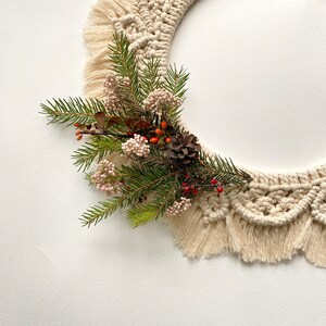 Macrame Christmas Wreath Pattern PDF, Macrame Christmas Ornament, Xmas ...