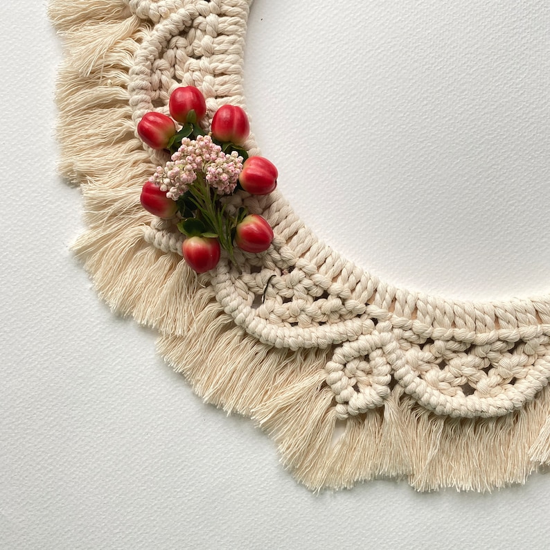 Macrame Front Door Wreath Pattern PDF, Macrame DIY Craft, Macrame ...