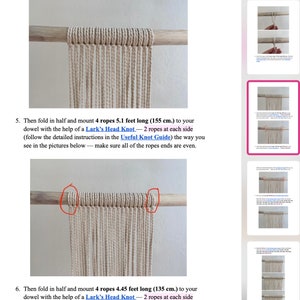 Easy Macrame Pattern PDF With Step by Step Photos DIY - Etsy