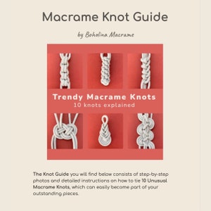Trendy Macrame Knot Guide PDF With 10 Macrame Knots Explained, Step by ...