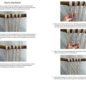 Large Macrame Pattern PDF With Photos Beginner Macrame Wall | Etsy Canada