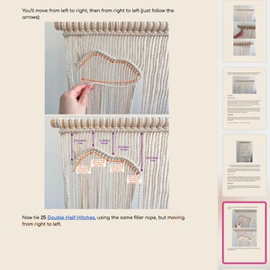 Macrame Weaving Pattern PDF, Woven Wall Hanging Pattern PDF, Easy ...