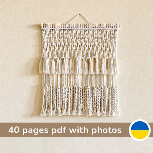 Macrame Wall Hanging PDF Pattern Book. Digital Download. - Etsy Israel
