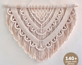 Easy Macrame Pattern PDF With Step by Step Photos, DIY Beginner Macrame ...