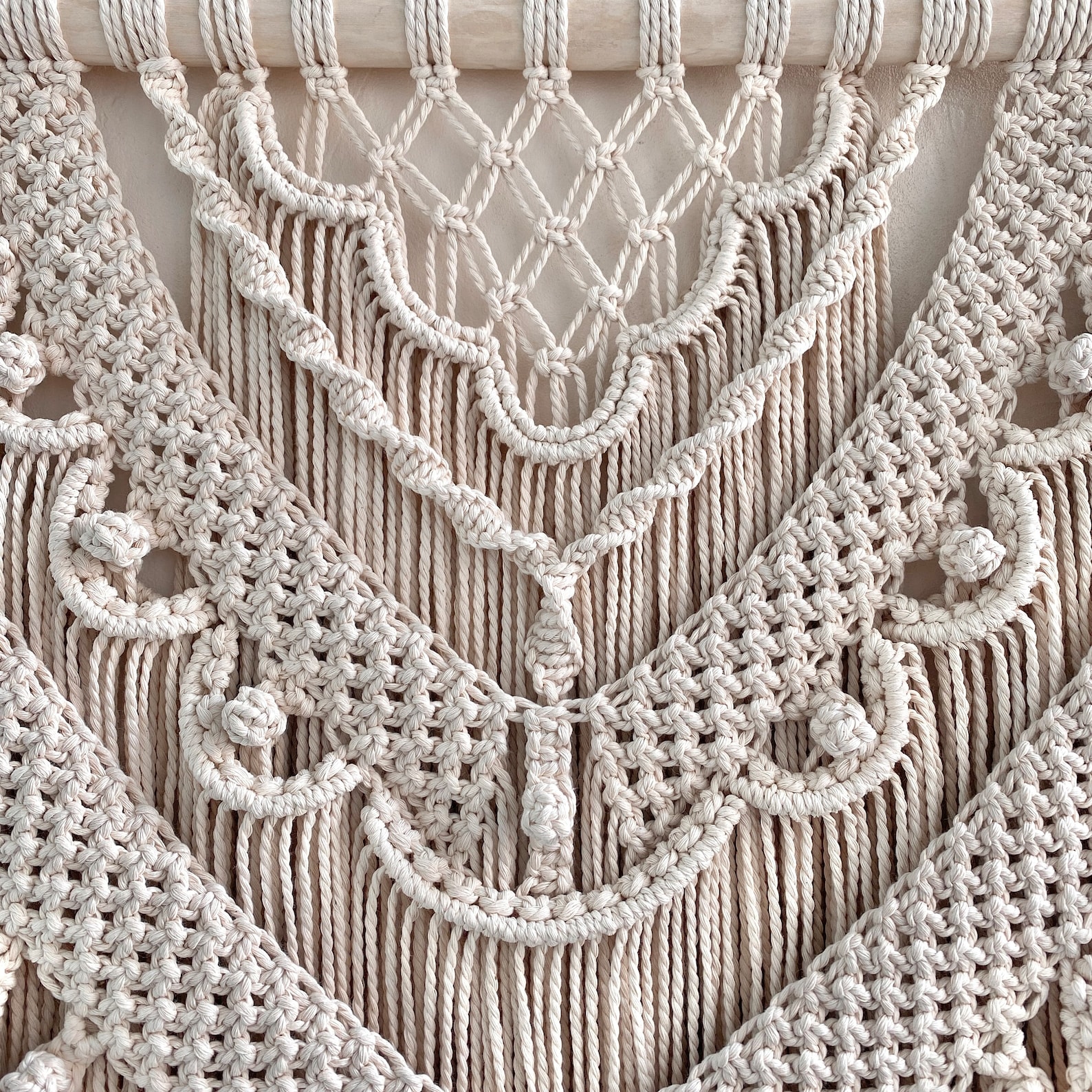 Large Macrame Wall Hanging Pattern PDF Detailed Step by Step - Etsy