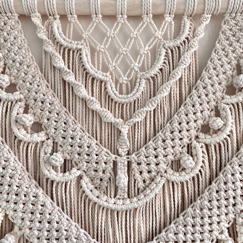 Large Macrame Wall Hanging Pattern PDF Detailed Step by Step - Etsy