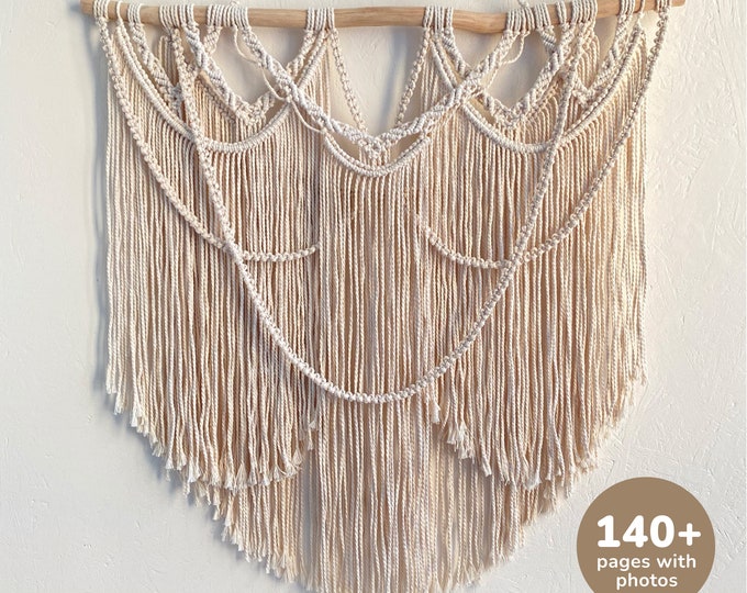 Macrame Pattern PDF Tutorial Instant Download DIY Macrame Wall Hanging ...