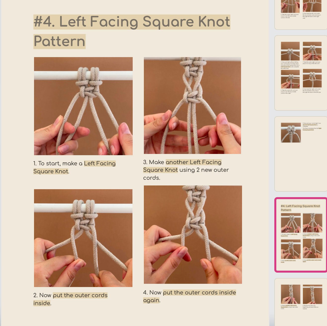 3-in-1 Macrame Pattern PDF With Photos Beginner Macrame Wall - Etsy ...