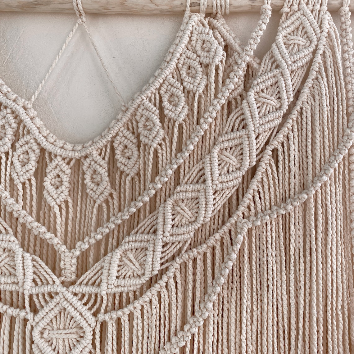 Large Macrame Wall Hanging Pattern PDF Detailed Step by Step - Etsy