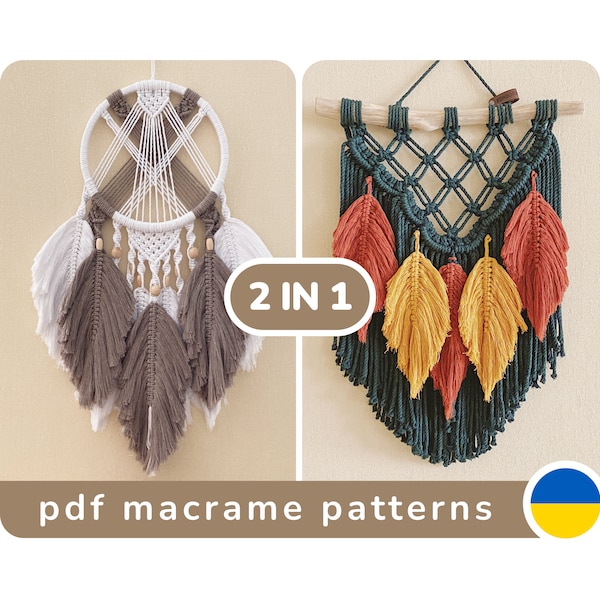 Macrame Leaf Pattern - Etsy
