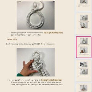 Macrame Pipa Knot Pattern PDF With Step by Step Photos / DIY - Etsy