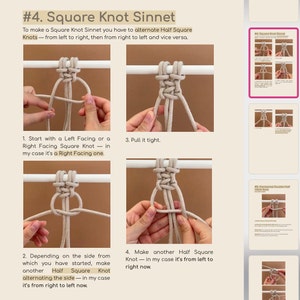 Easy Macrame Pattern PDF With Tassels, Small Wall Hanging With Tassels ...