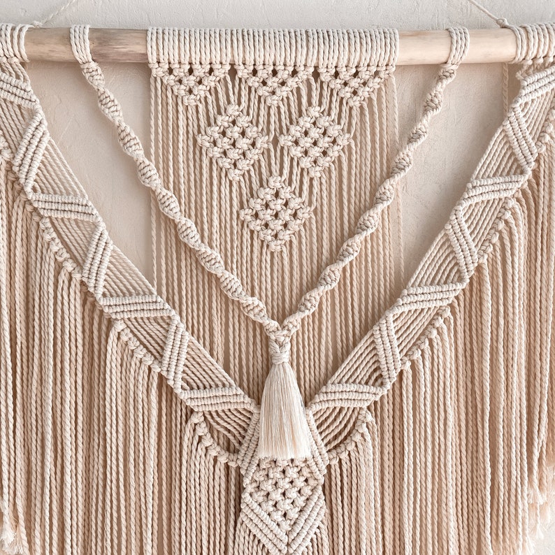 Easy Macrame Pattern PDF With Step by Step Photos, DIY Beginner Macrame ...