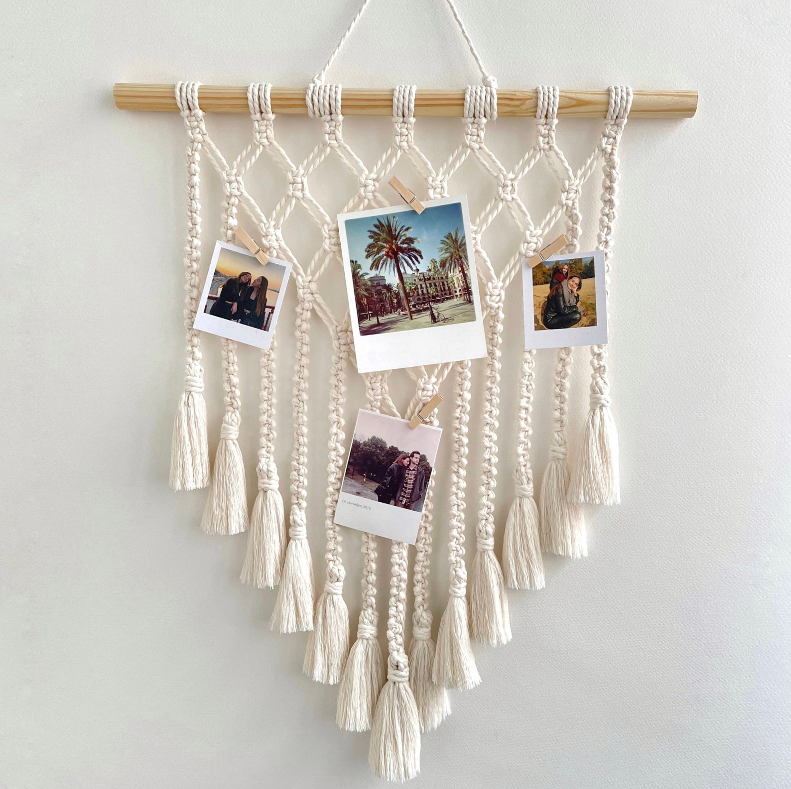 Easy Macrame Pattern PDF With Tassels, Small Wall Hanging With Tassels ...