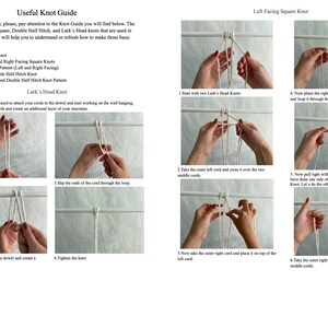 Large Macrame Pattern PDF With Photos Beginner Macrame Wall - Etsy