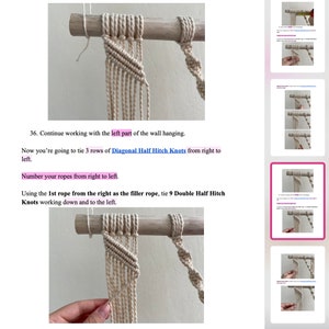 Easy Macrame Pattern PDF With Step by Step Photos DIY - Etsy