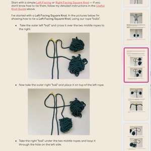 Macrame Christmas Tree Pattern PDF Set of 3 Macrame Patterns With Step ...