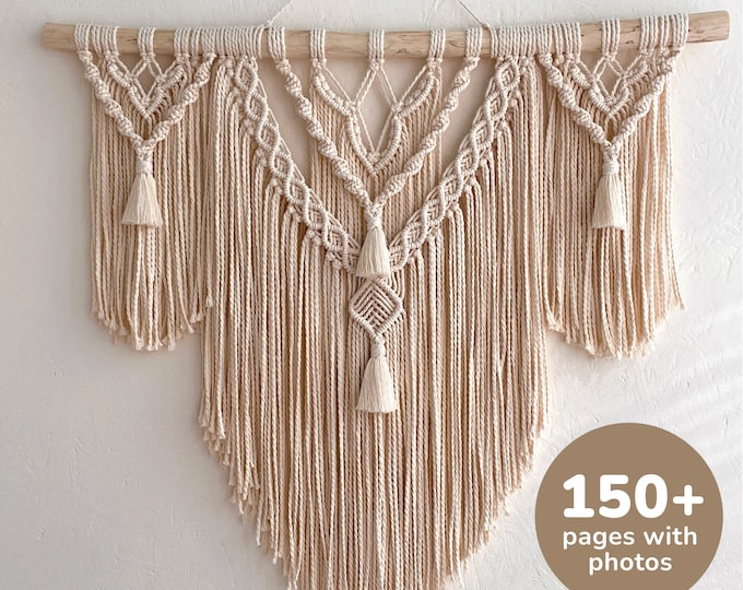 Macrame Pattern PDF Tutorial Instant Download DIY Macrame Wall Hanging ...
