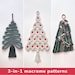 Macrame Christmas Tree Pattern PDF Set of 3 Macrame Patterns - Etsy