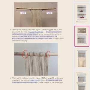 Easy Macrame Pattern PDF With Step by Step Photos, DIY Beginner Macrame ...