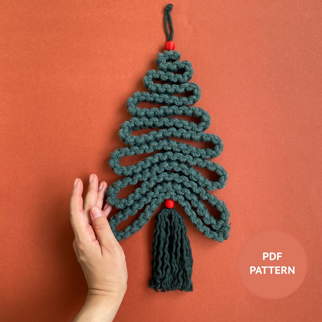 Macrame Christmas Tree Pattern PDF / Macrame Pattern With Step by Step ...