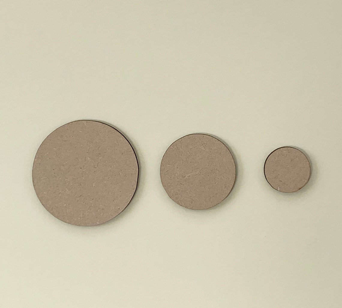 Wooden MDF Circles Plain Laser Cut Blanks Craft Shapes | Etsy UK
