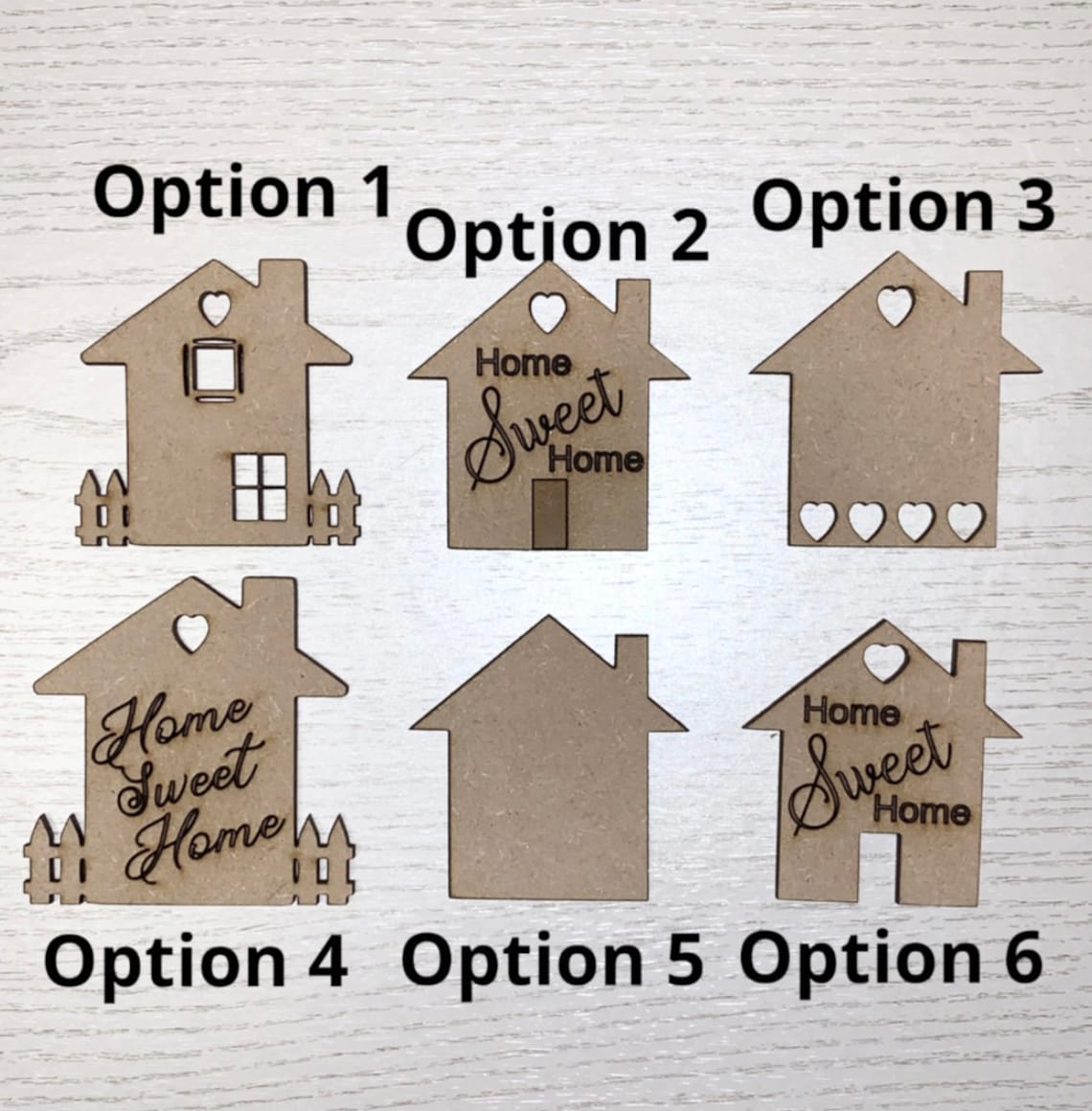 Wooden MDF Home and House Shapes Craft Shape - Etsy