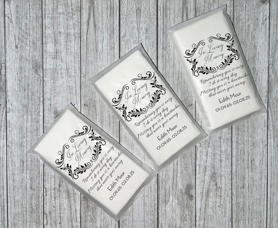 Remember Me Tissue Packets | Funeral Tissues | Funerals |biodegradable ...