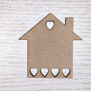 Wooden MDF Home and House Shapes - Craft Shape - Etsy UK