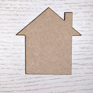 Wooden MDF Home and House Shapes - Craft Shape - Etsy UK