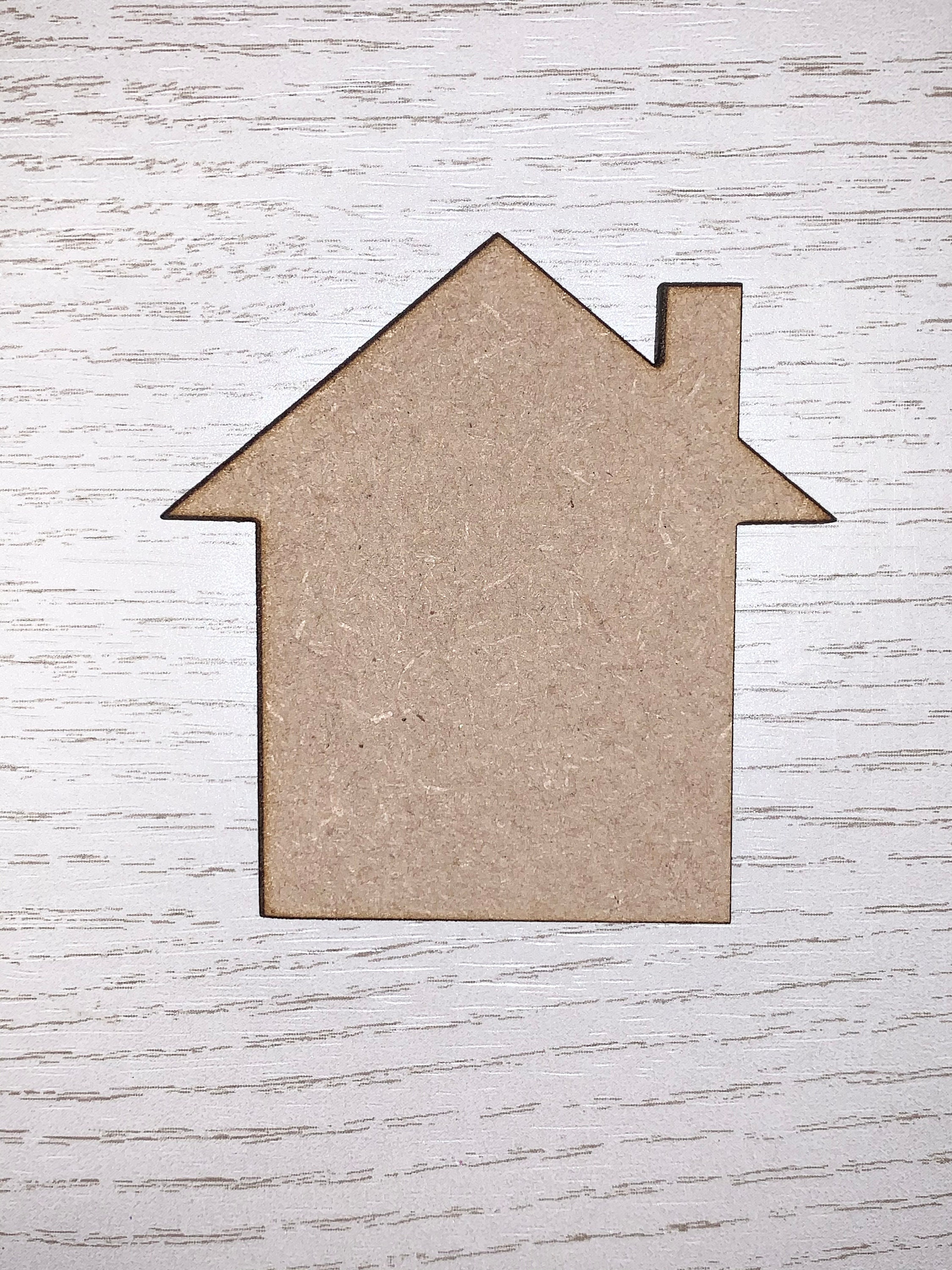 Wooden MDF Home and House Shapes Craft Shape | Etsy UK