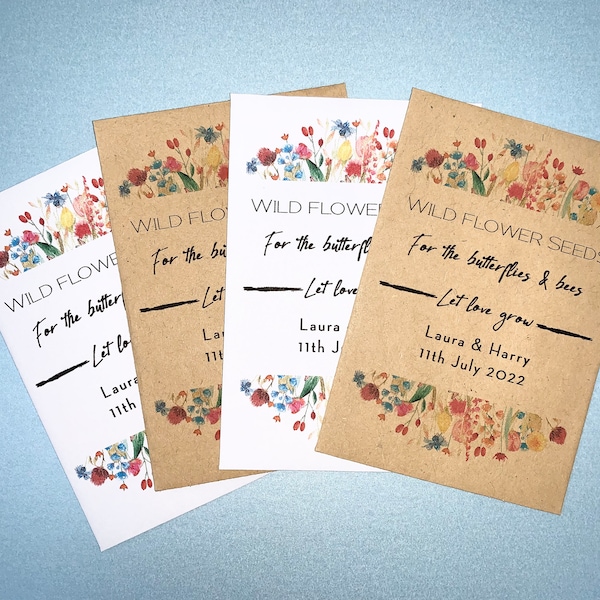 Let Love Grow Seed Packets - Etsy UK