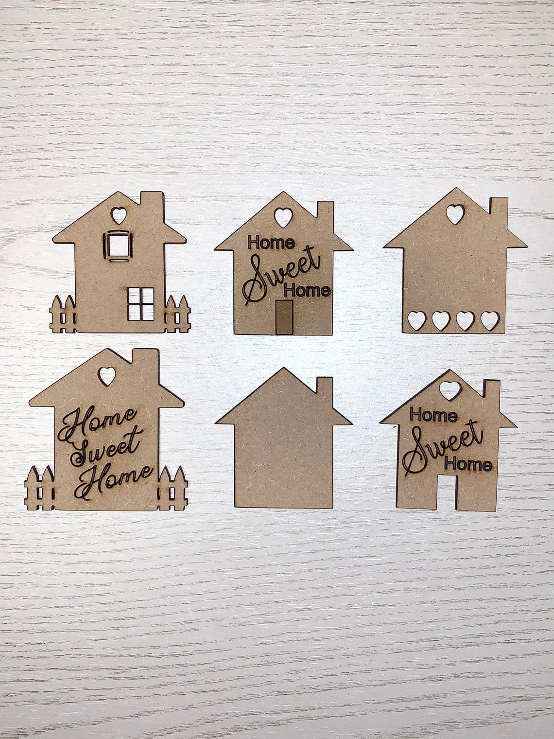 Wooden MDF Home and House Shapes Craft Shape - Etsy