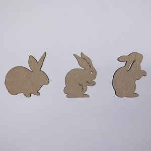 MDF Easter Bunny Shapes, Craft Shapes , Easter Embellishments - Etsy UK
