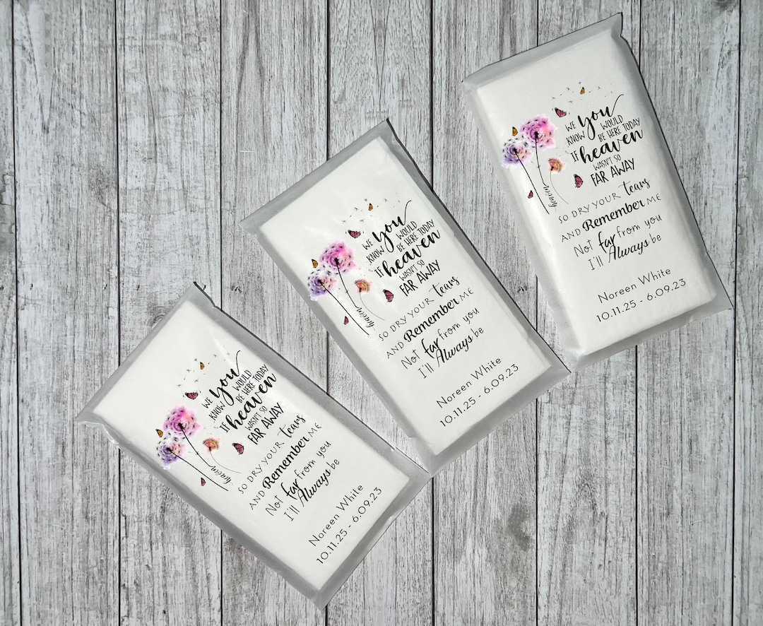 Remember Me Tissue Packets | Funeral Tissues | Funerals |biodegradable ...