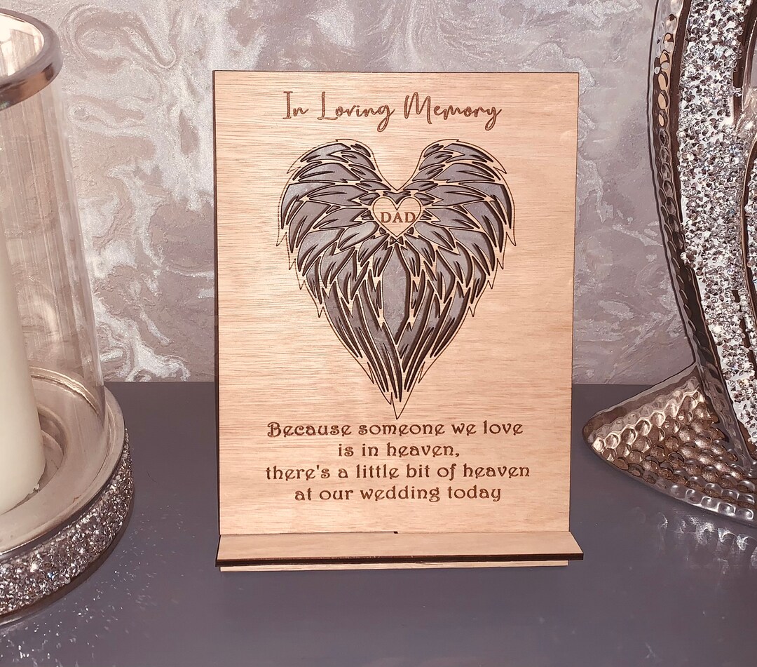 Wedding Memory Table Sign, Memorial Table Sign, Wedding Remembrance in ...