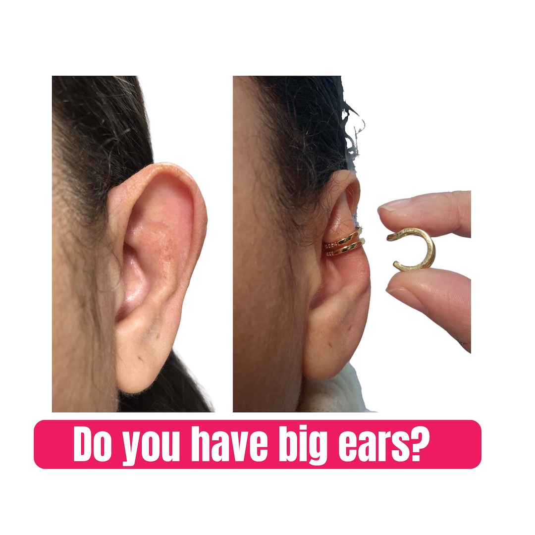 Earcuff for Big Ears, Fake Piercing, Earring for Protruding Ears - Etsy
