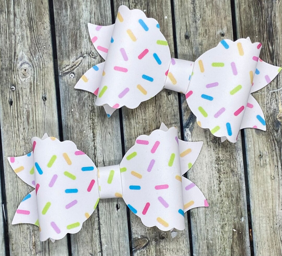 Sprinkles Pigtail Bows - Etsy