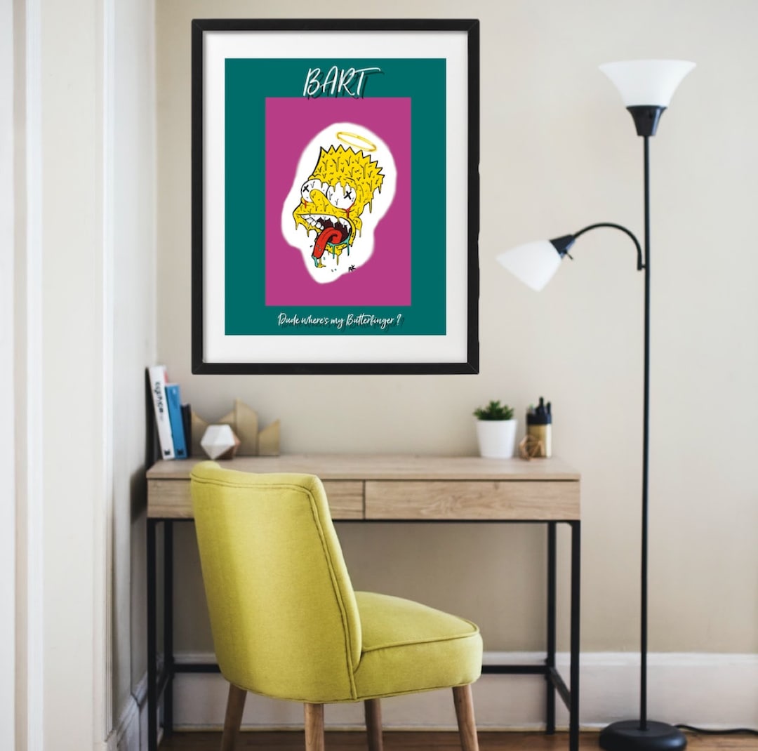 Bart Simpson , Wall Art , Poster - Etsy