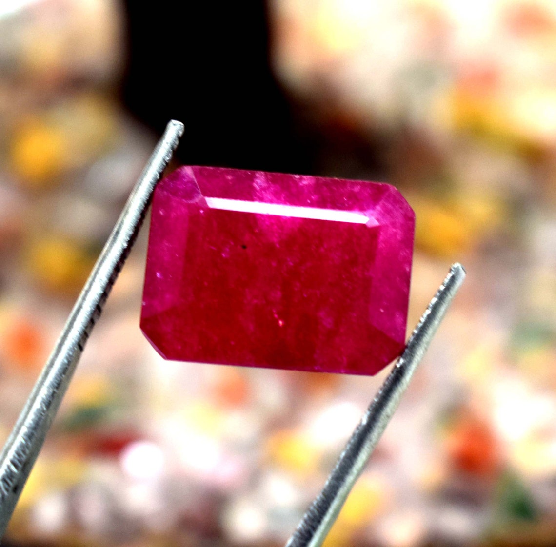 7.90 Ct Natural ,red Beryl Bixbite Emerald GGL, Certified From Utah ...