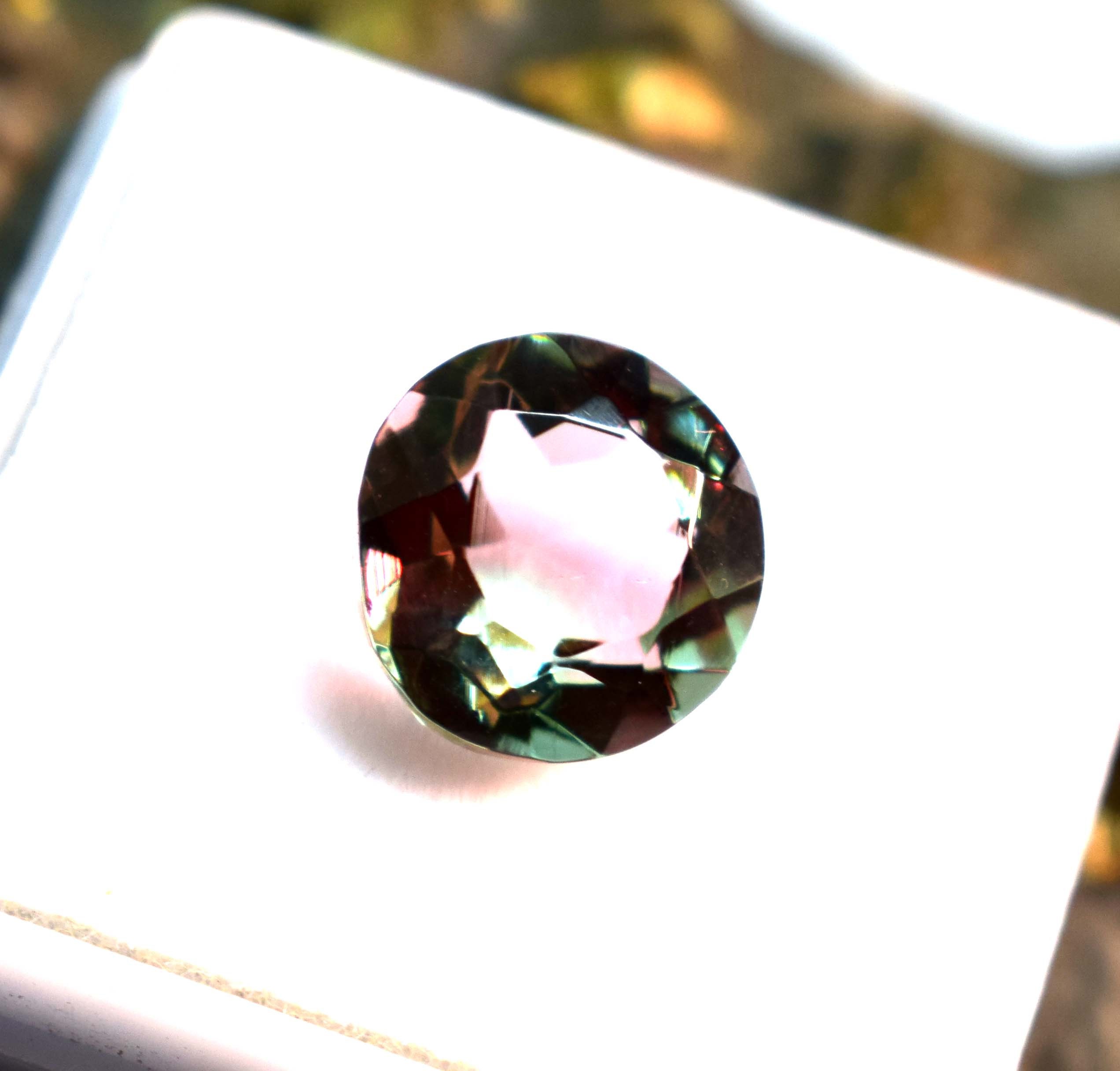 Natural Alexandrite Loose Gemstone Round Shape 6.95 CT Lab - Etsy UK