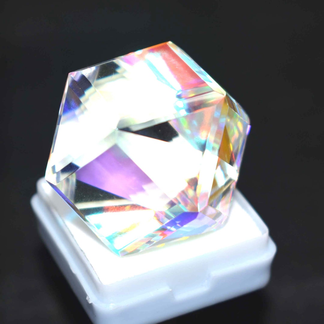 130 CT. Fancy Shape Mystic Quartz Loose Gem Stone Rainbow - Etsy