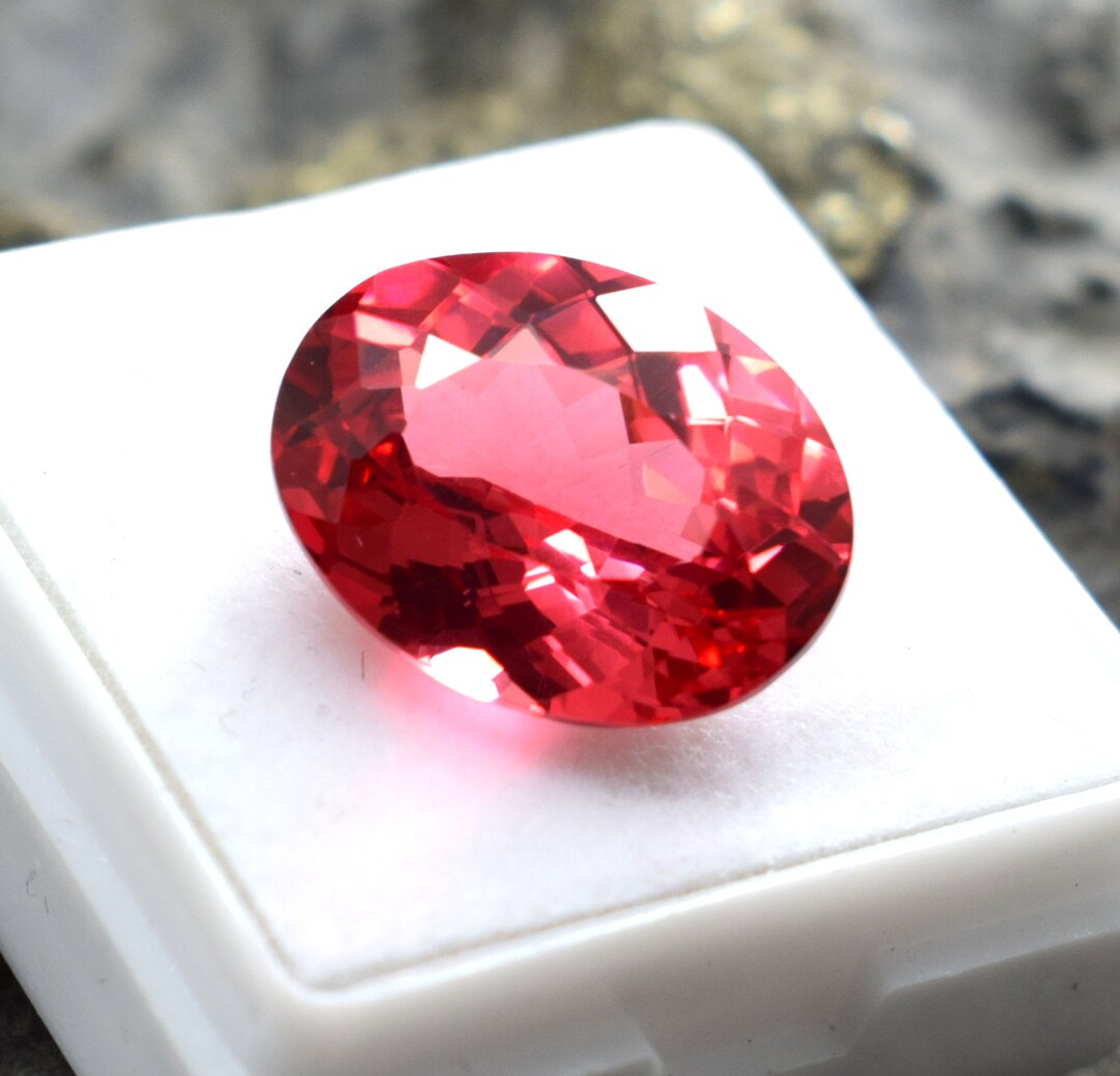 Natural Padparadscha Sapphire Oval Shape 11.95 CT Pink Color With Size ...